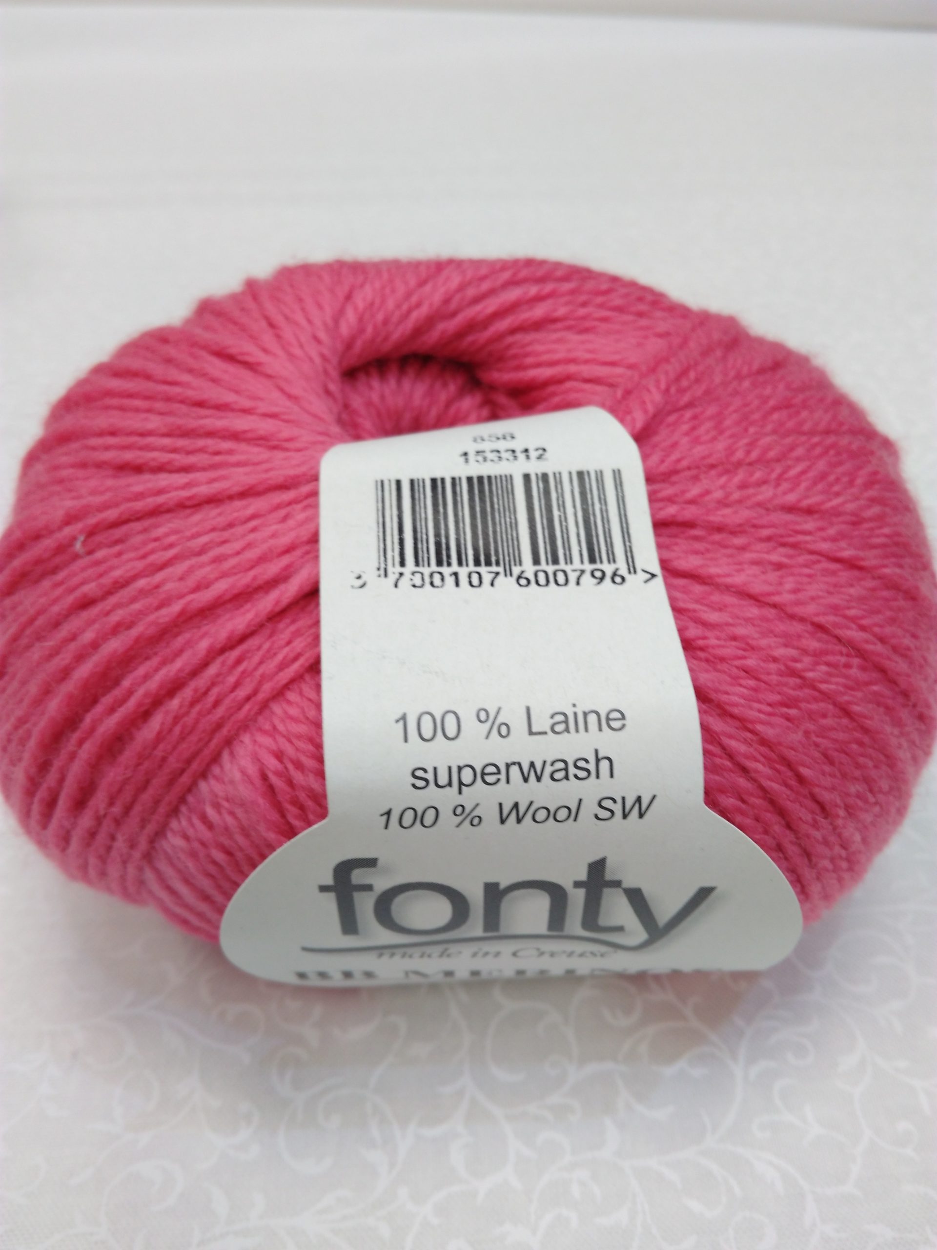 Laine Fonty BBMerinos rose 858 - La Boutik' Créative de Rives